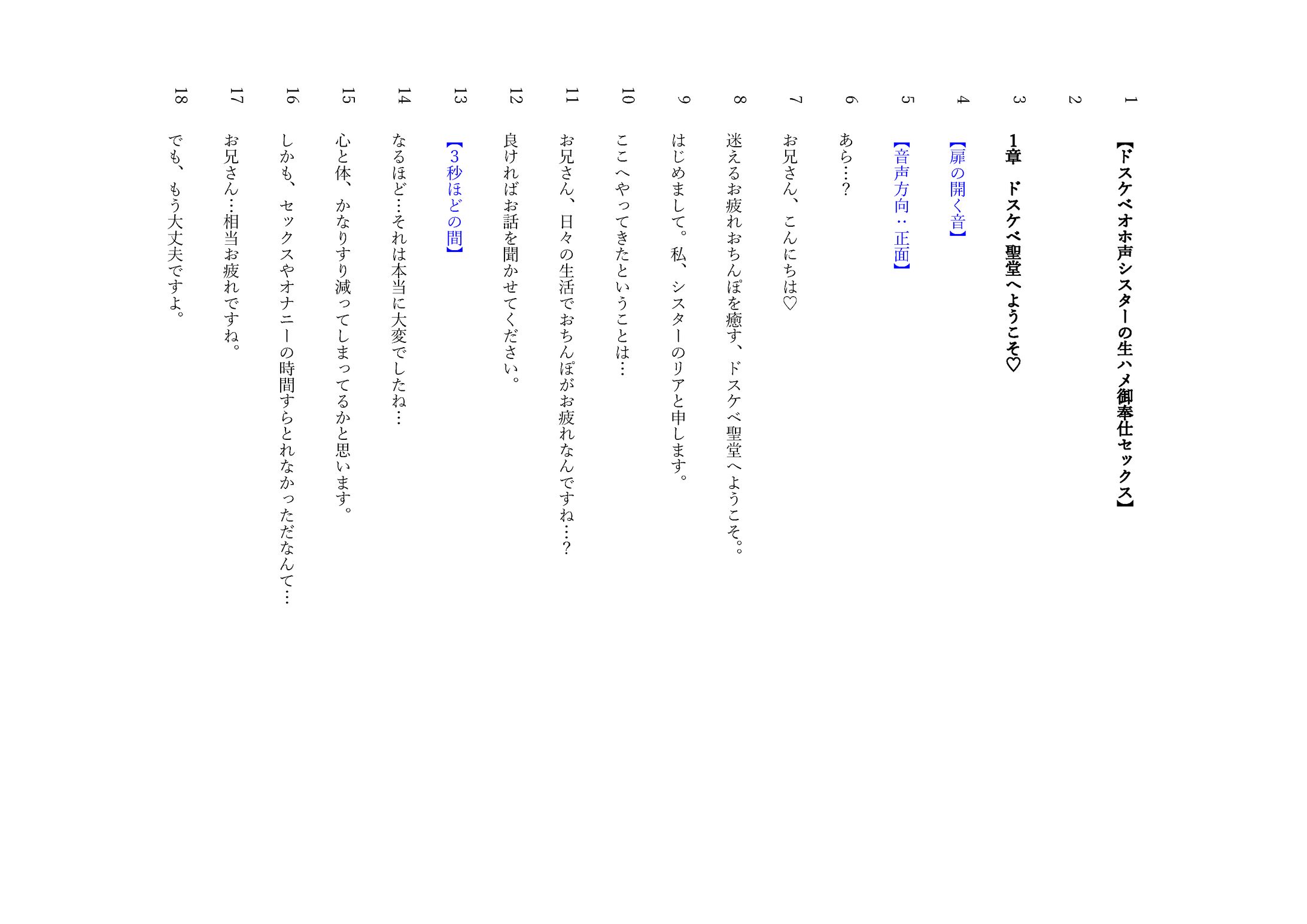 R18音声作品【ドスケベオホ声ご奉仕シスター】