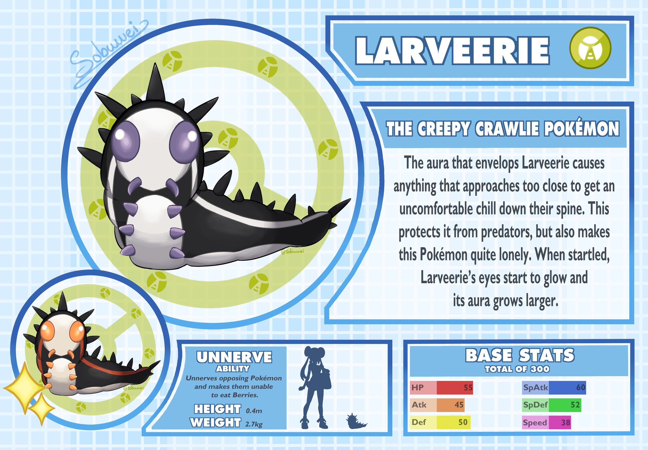 Larveerie, the creepy crawlie Pokémon