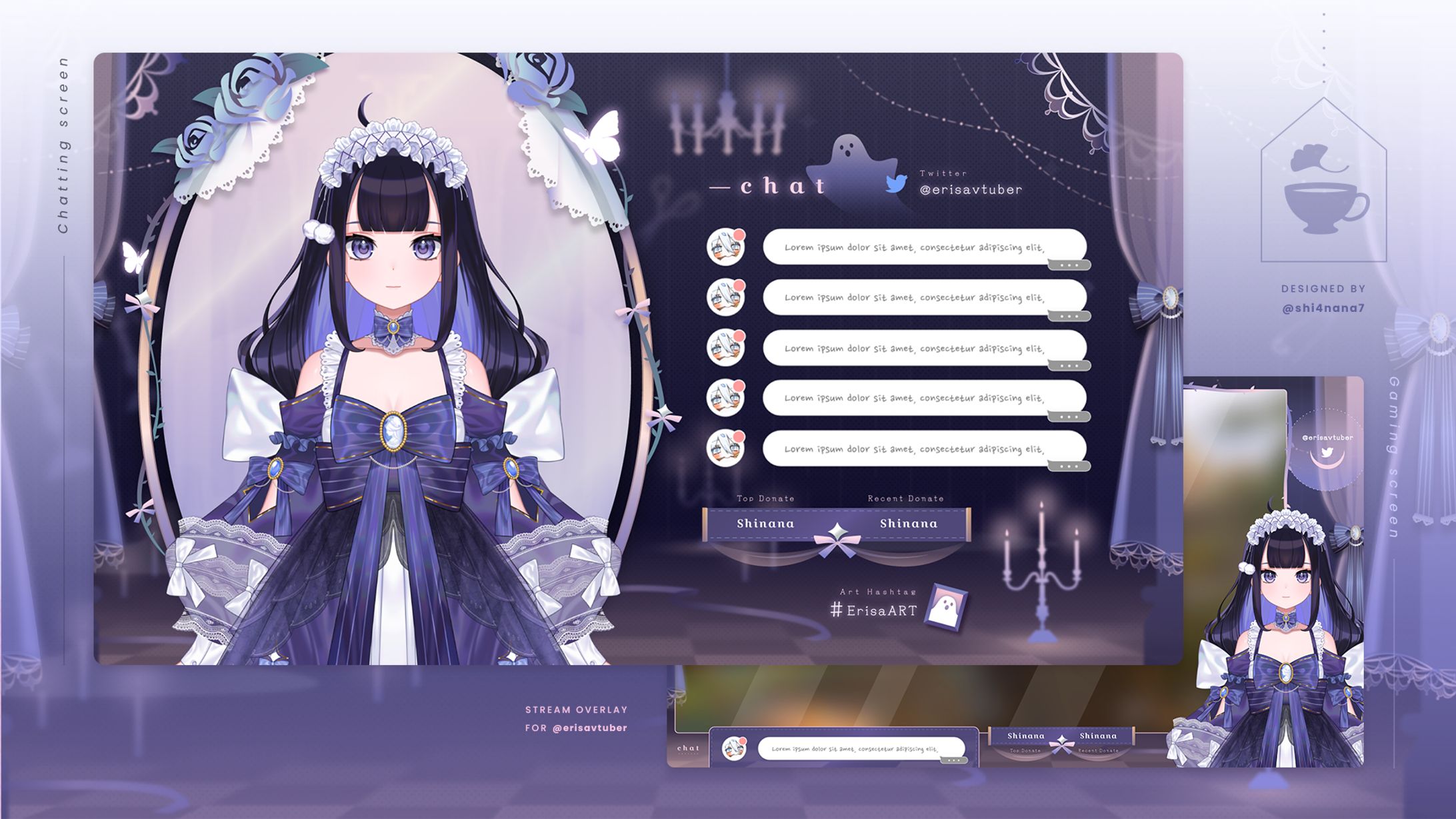 Vtuber Overlay Design