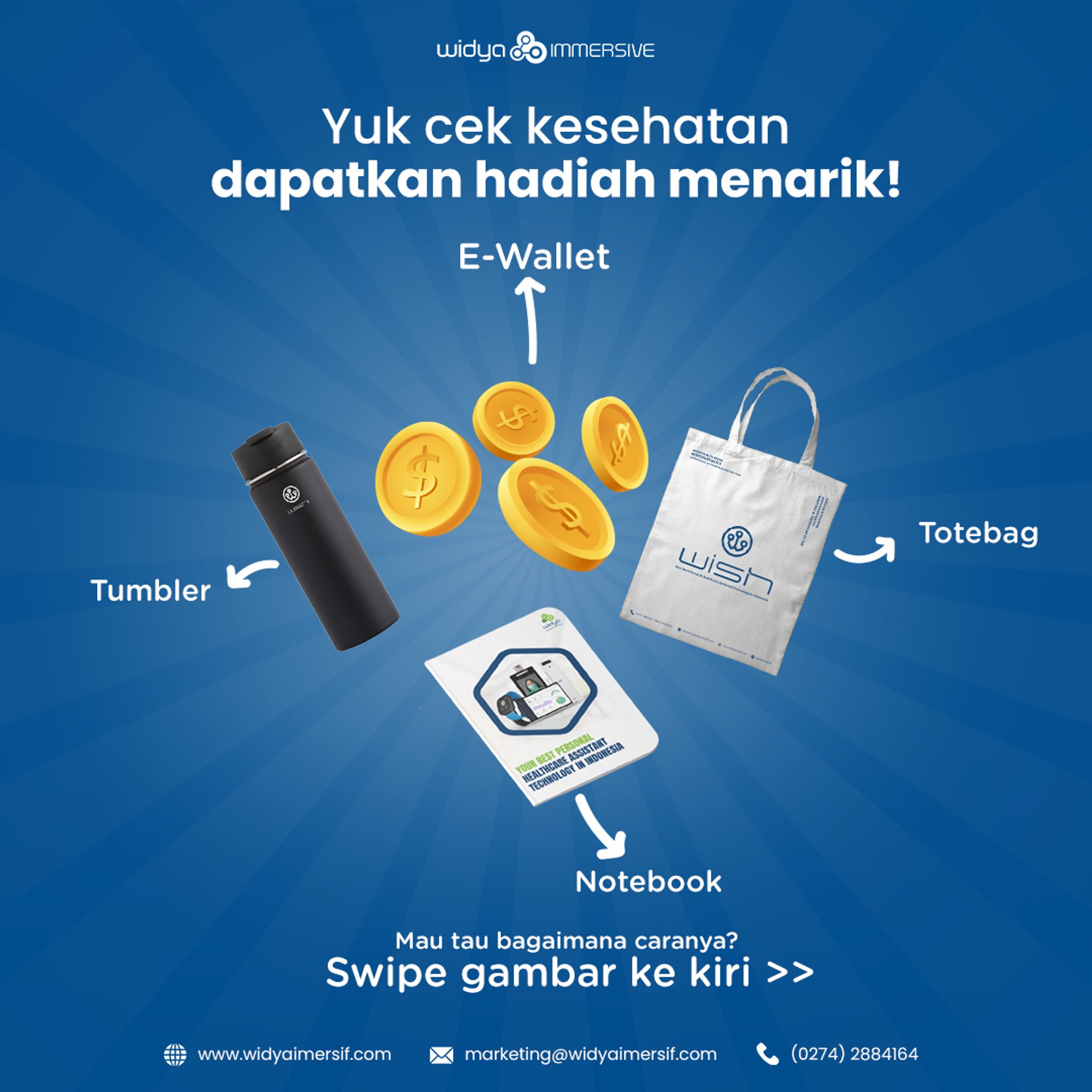 Cek kesehatan dapat hadiah
