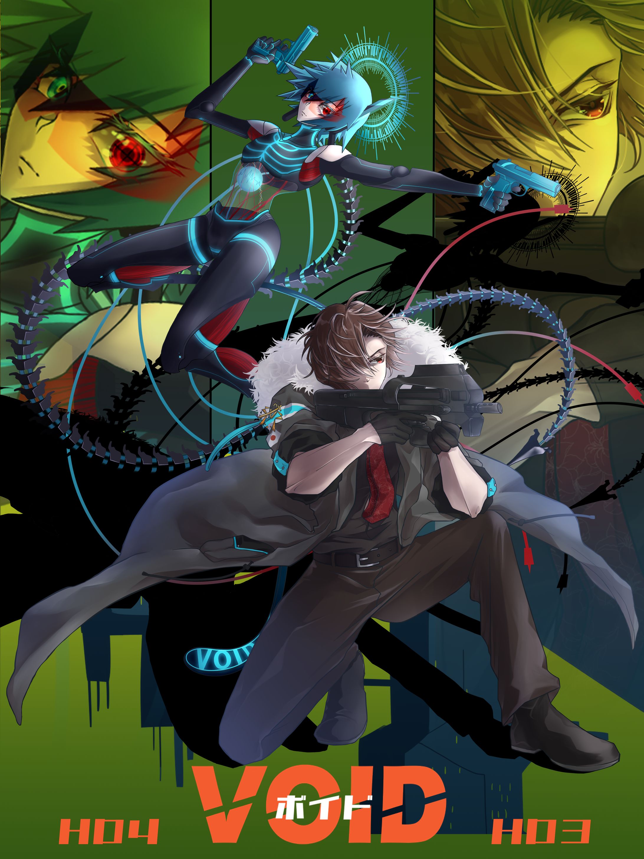 TRPG「VOID」戦闘立ち絵