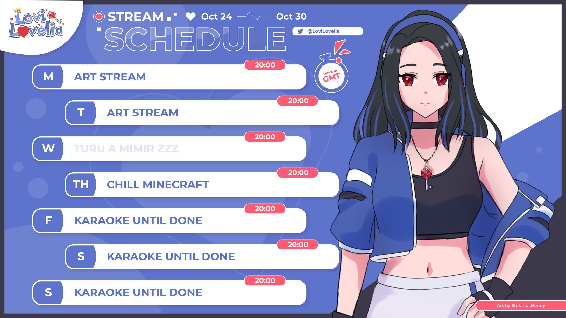 Lovi Lovelia Stream Schedule