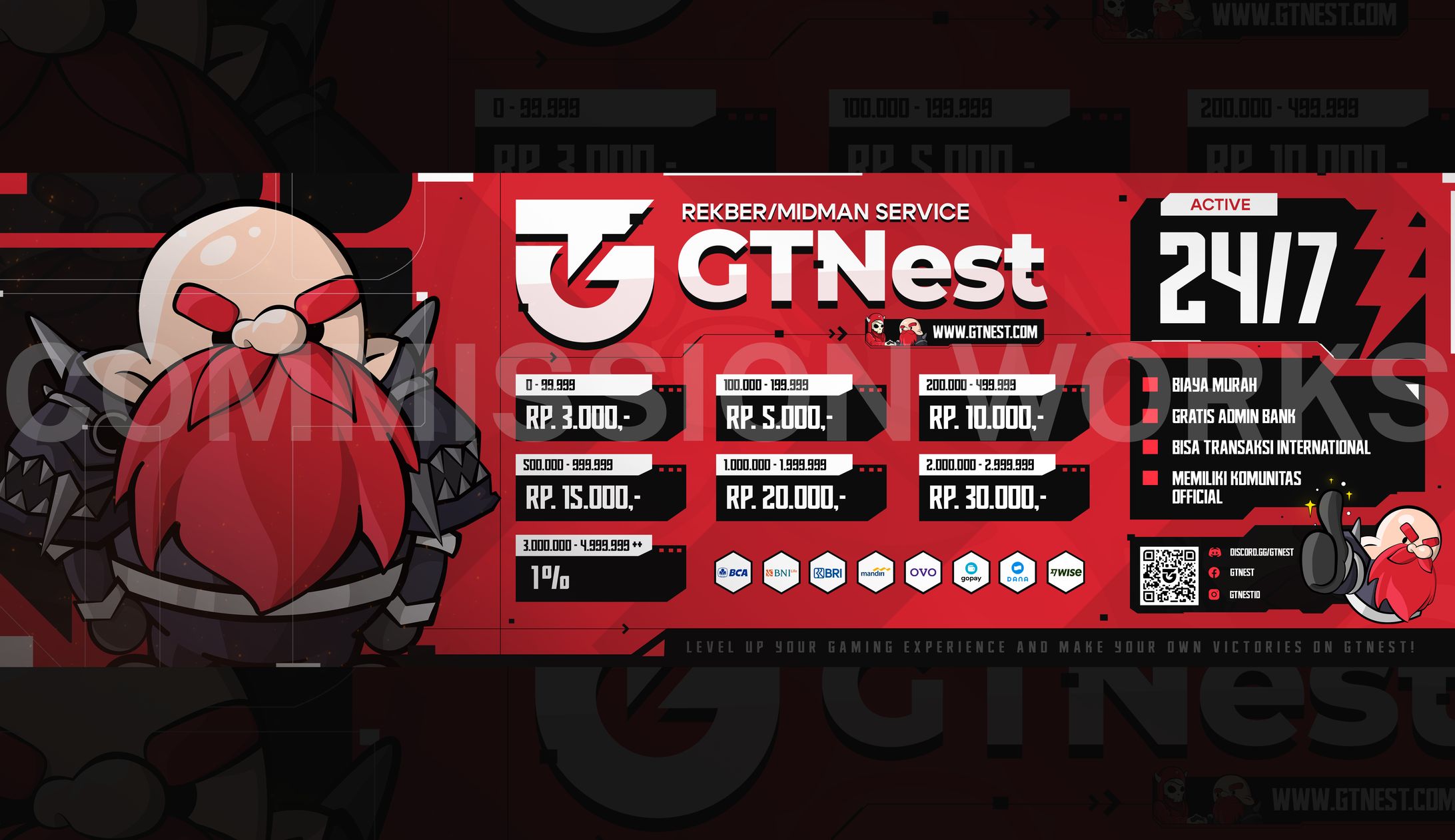 Banner // Commission Works for GTNest