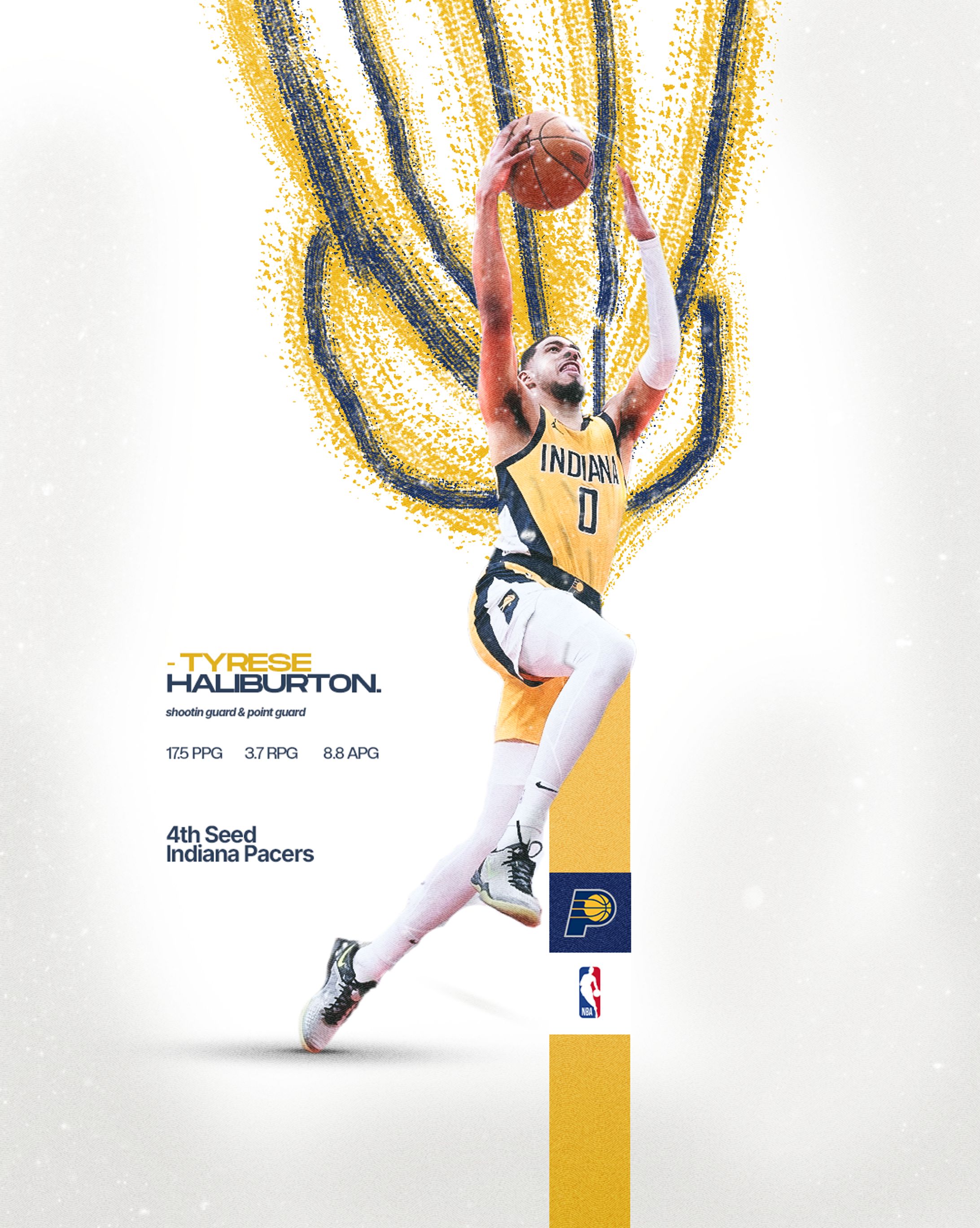 NBA Tyrese Haliburton Graphic