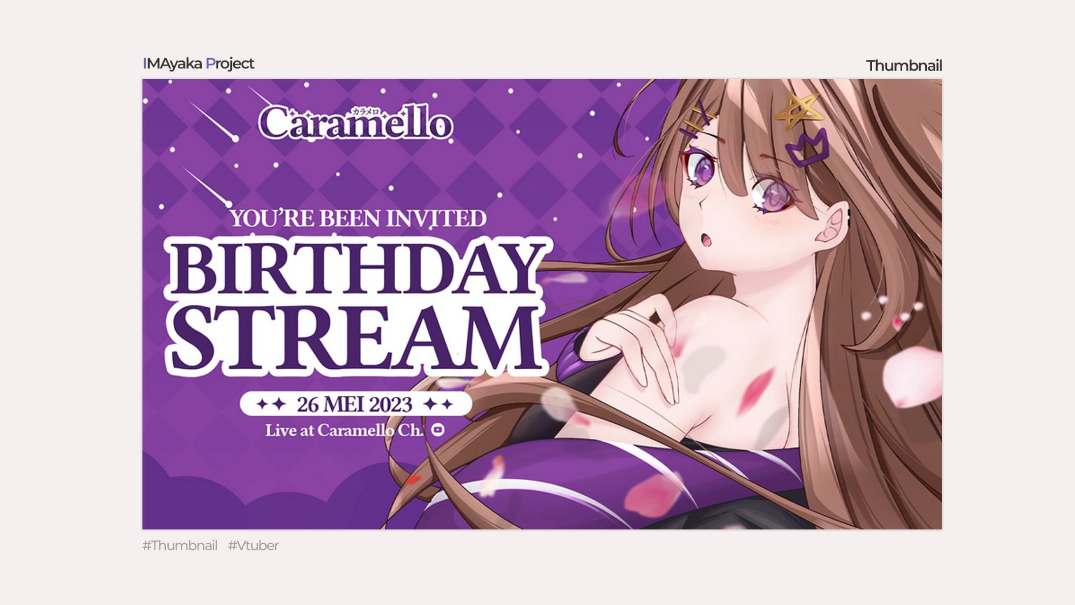 [Thumbnail] Birthday Stream - Caramello Ch.