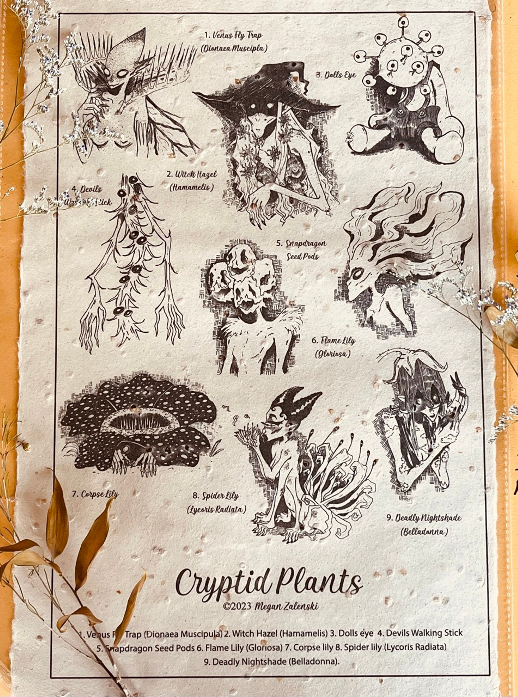 Cryptid Plant Print