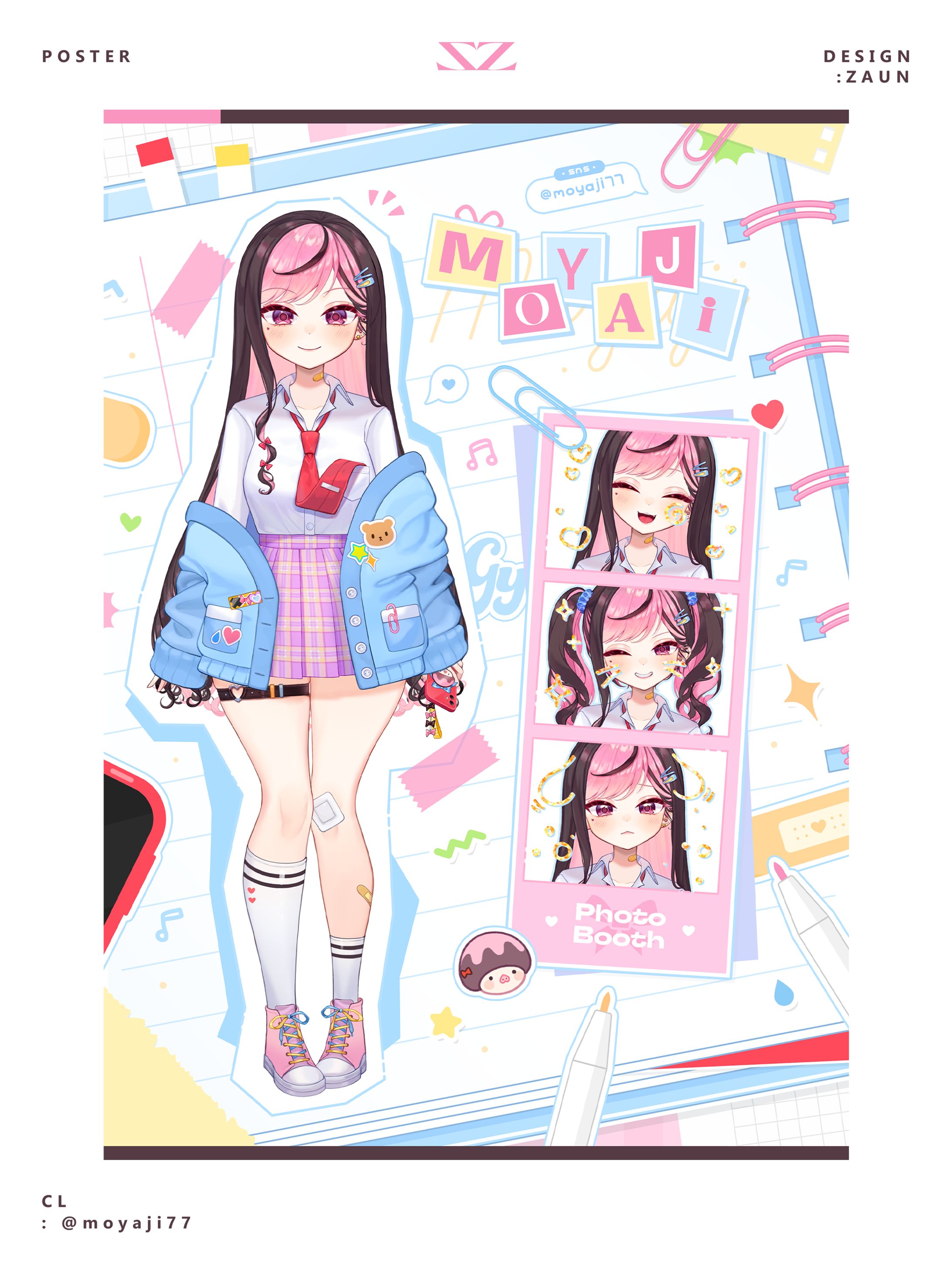 Vtuber POSTER Design Stargazer「모야지」