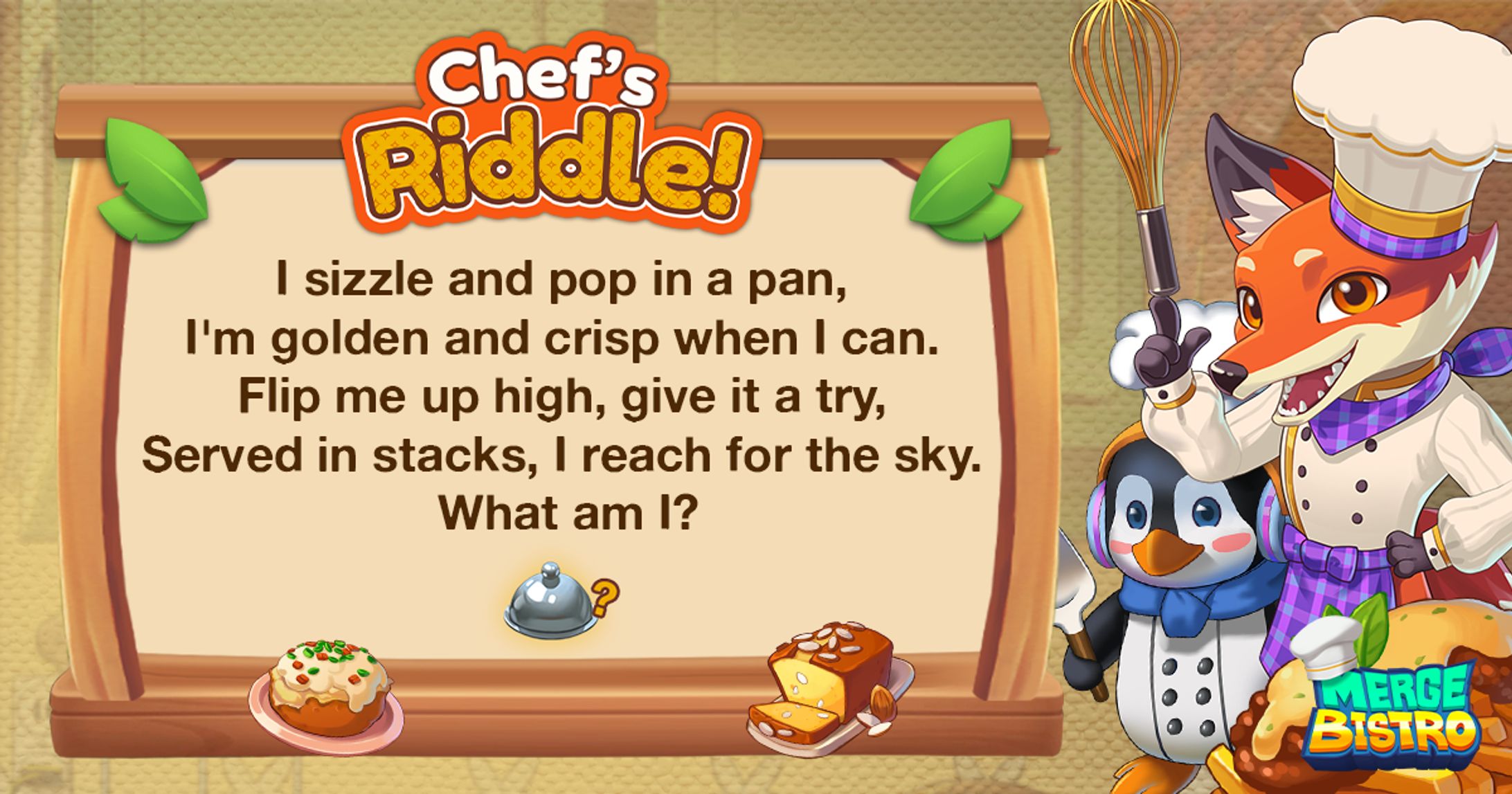 Merge Bistro - Chef's Riddle!